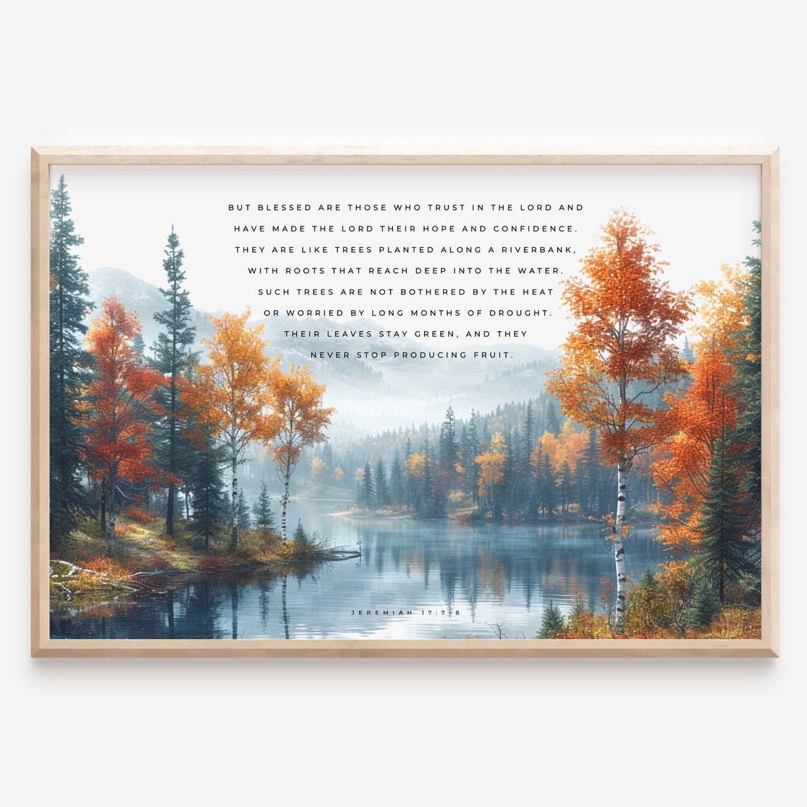 Jeremiah 17:7-8 but Blessed Are Those Whotrust in the LORD, Printable ...