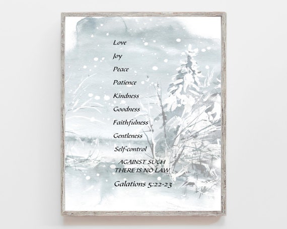 Galatians 5:22-23 the Fruit of the Spirit Printable Bible - Etsy