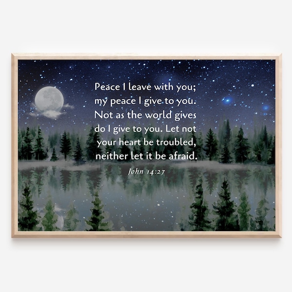 Peace I Leave to You - Etsy