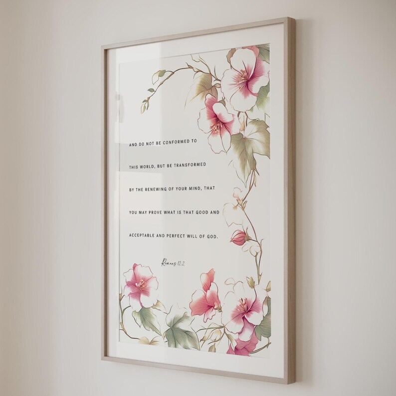 Romans 12:2 and Do Not Be Conformed to This World, Printable, Bible ...