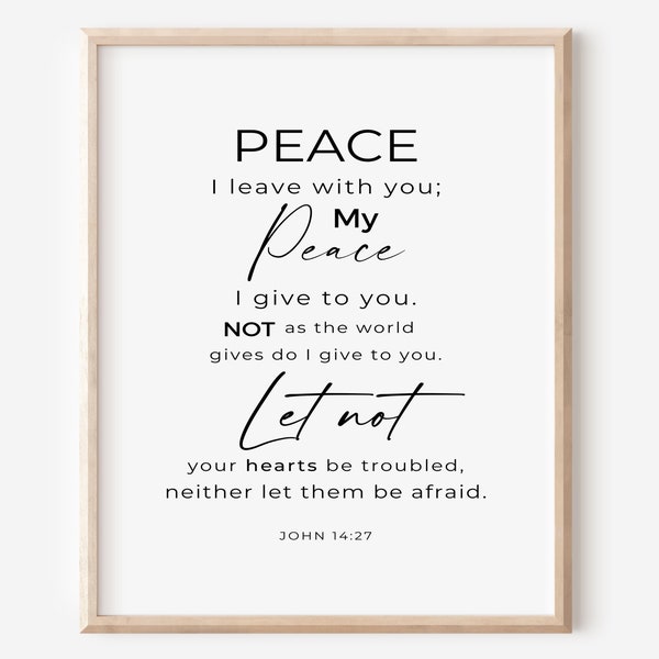 John 14 27 - Etsy