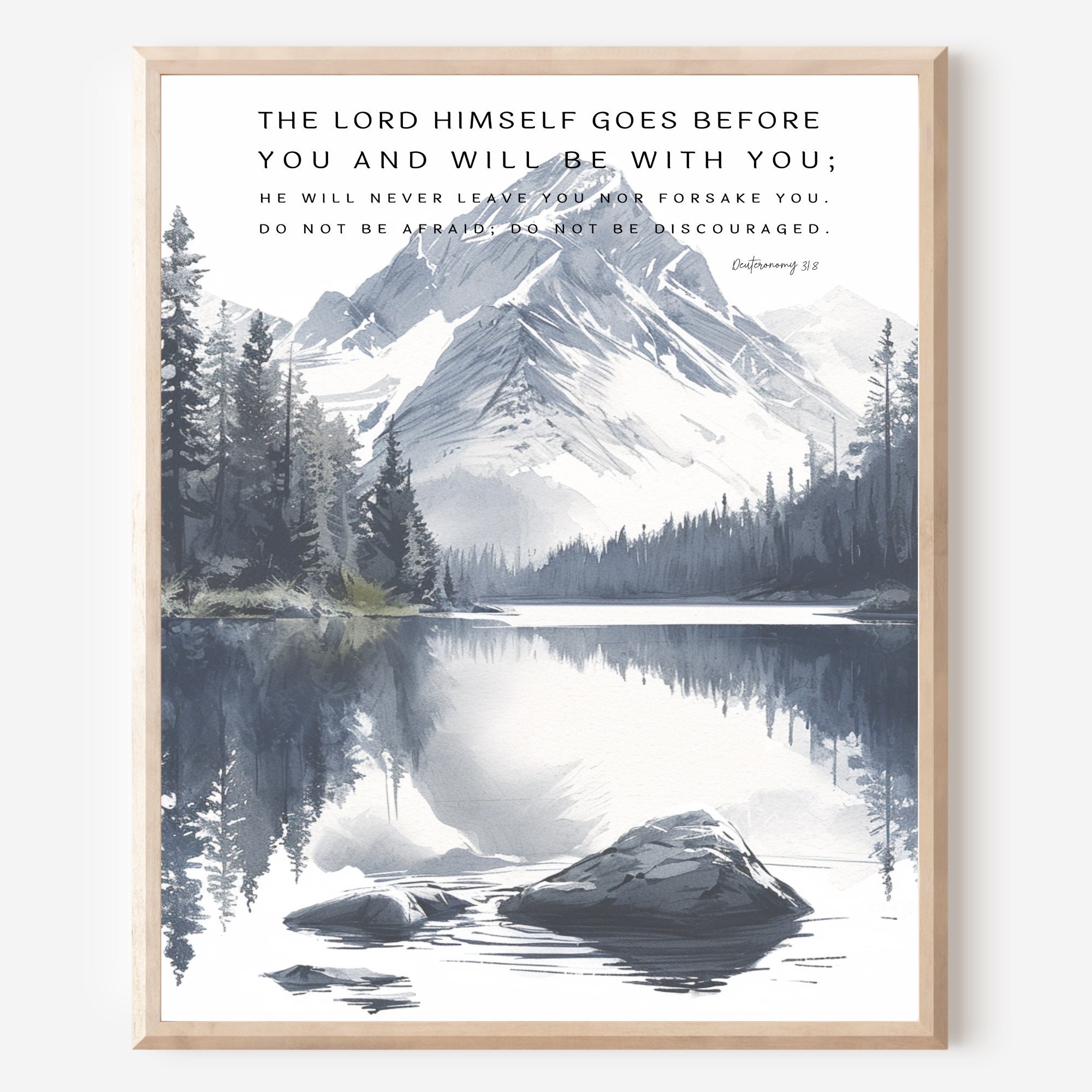 Deuteronomy 31:8 the Lord Himself Goes Before You, Printable, Bible ...