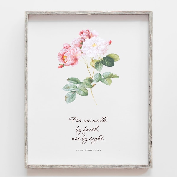 We Walk by Faith - Etsy