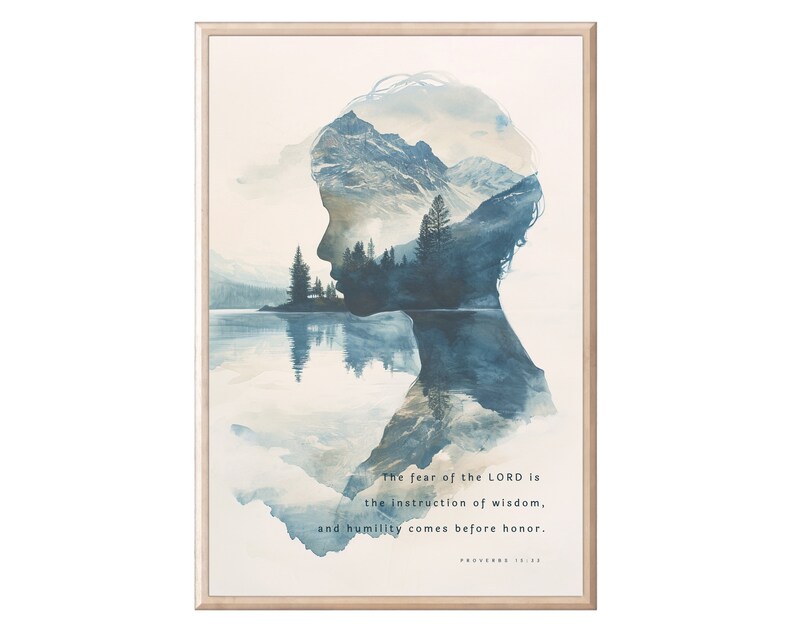 Proverbs 15:33 Humility Comes Before Honor, Digital Prints, Printable ...
