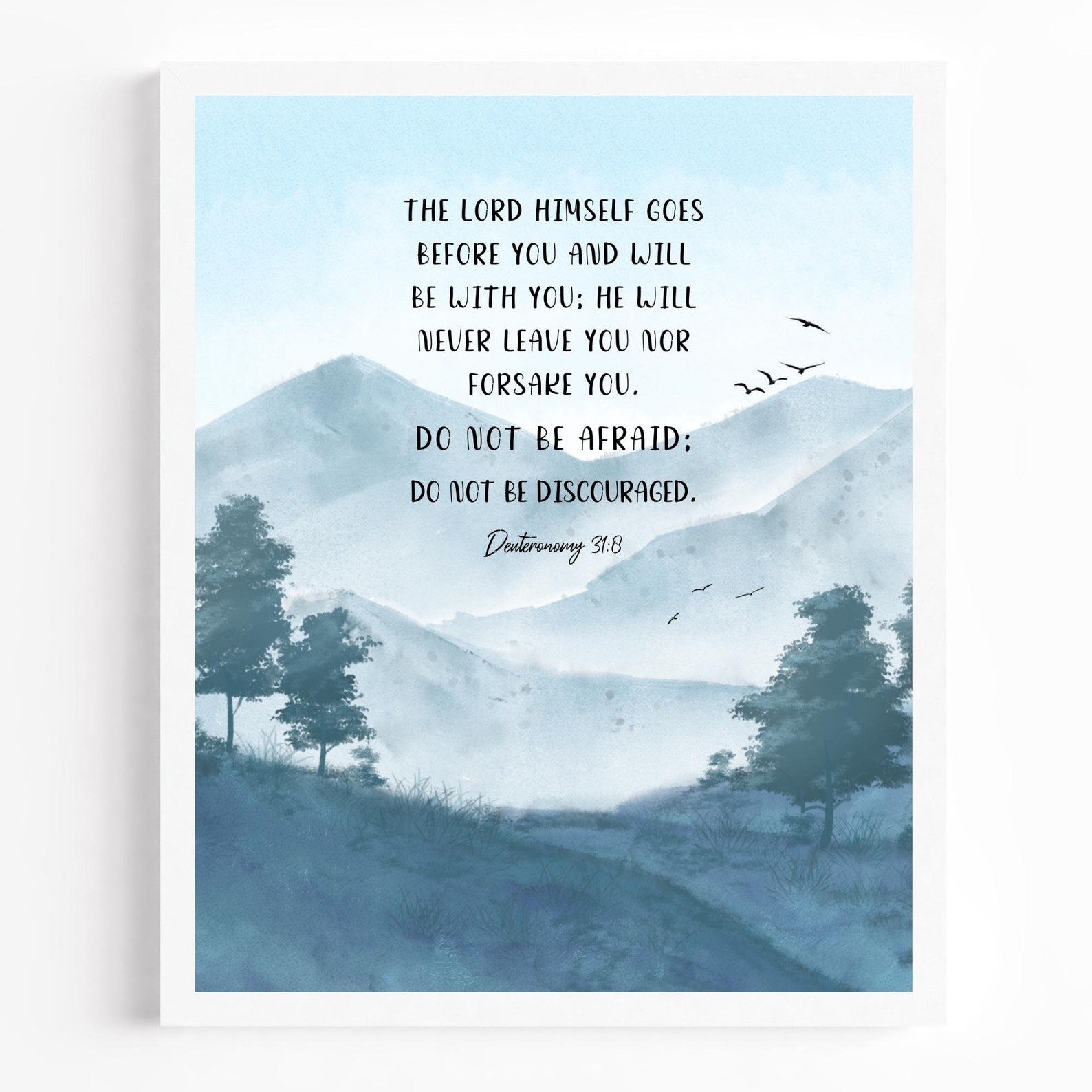 Deuteronomy 31:8 the Lord Himself Goes Before You and Will Be - Etsy