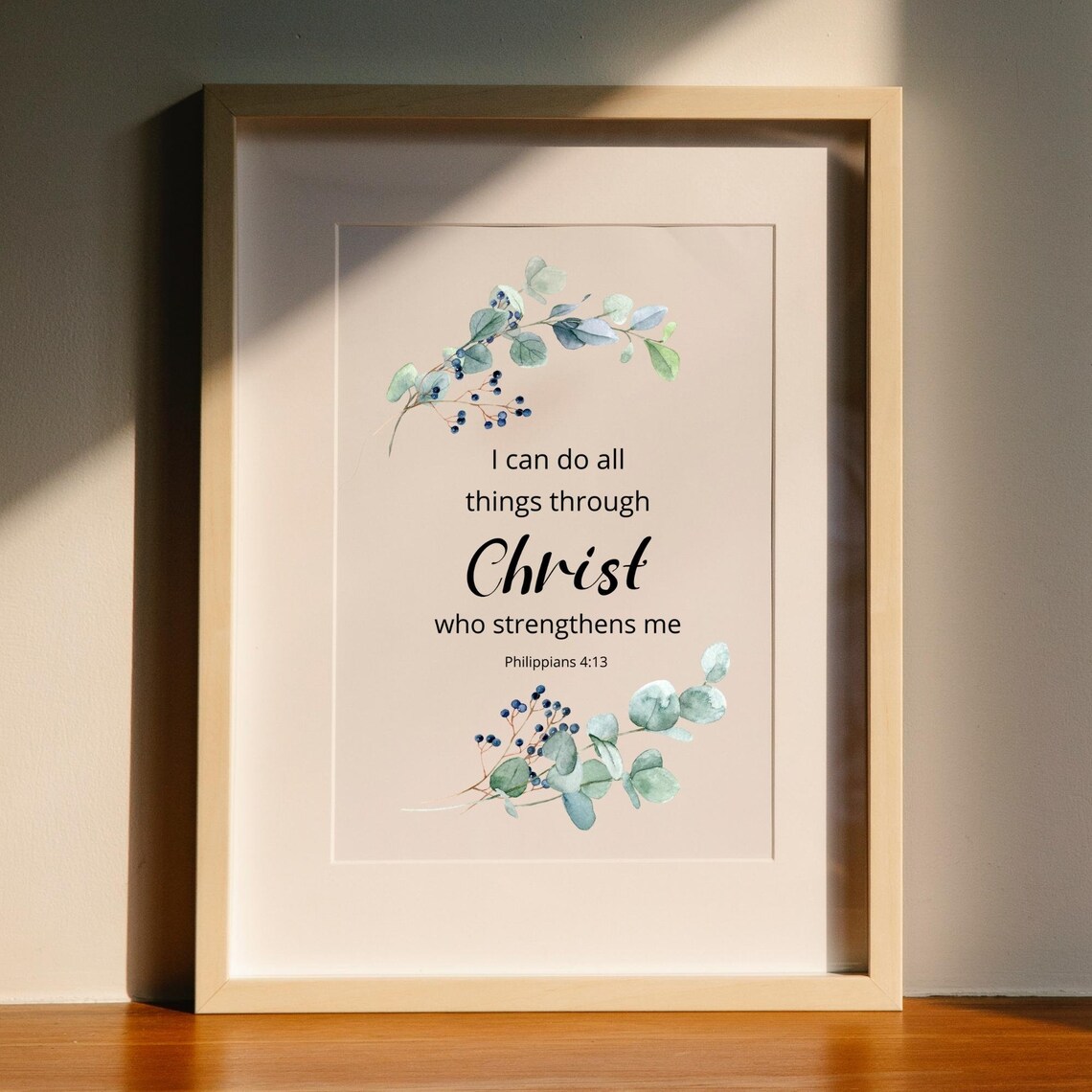 Philippians 4:13 I Can Do All Things Through Christ Printable - Etsy