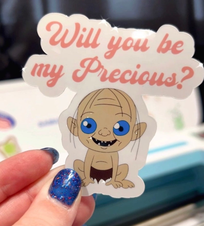 Will You Be My Precious Cute Stickers Laptop Decals LOTR Hobbit ...