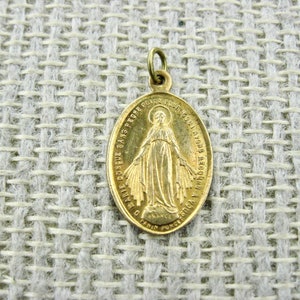 Miraculous Medal, Marked Penin Poncet, From France - Etsy