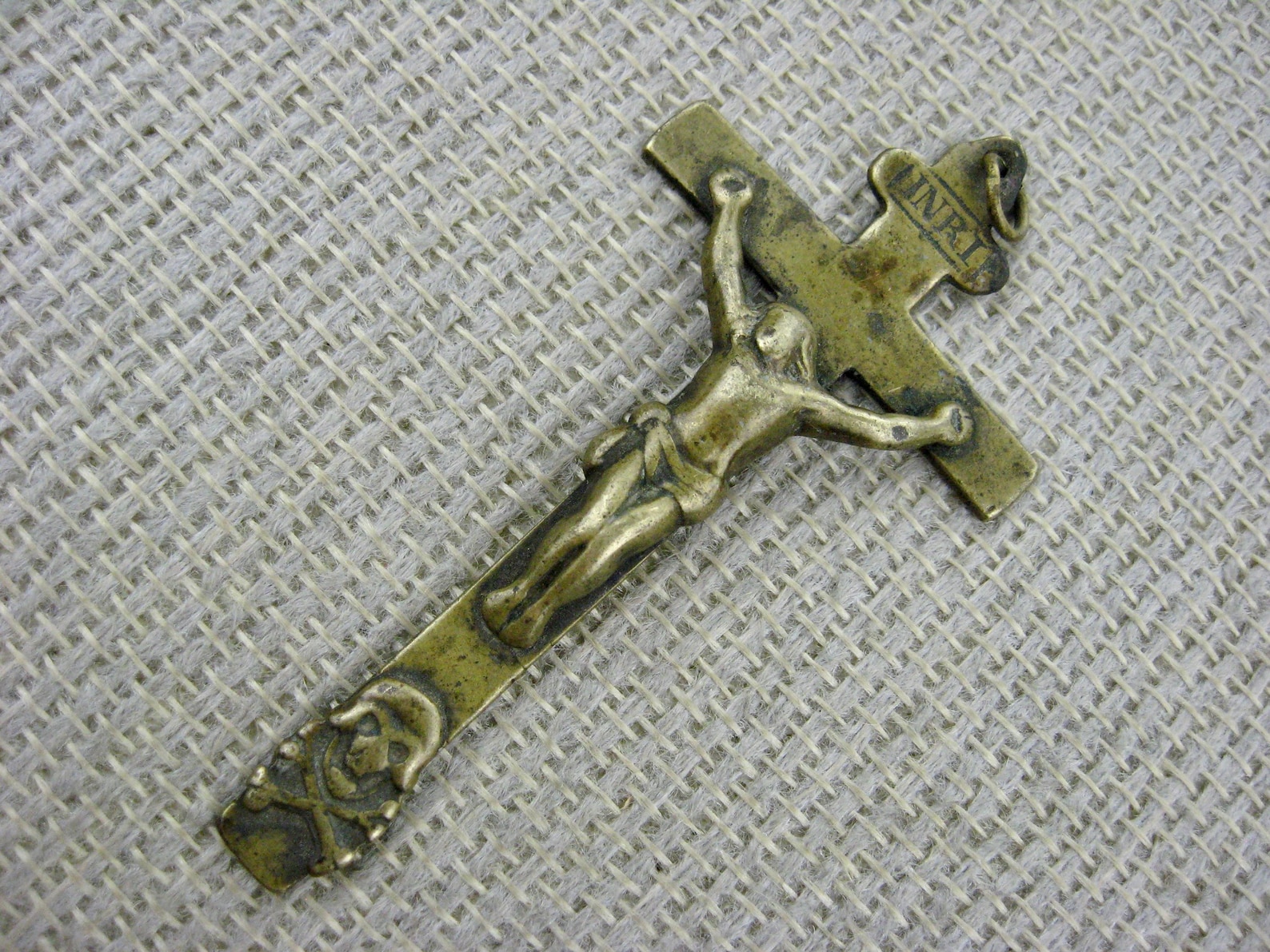 Souvenir De Mission Crucifix With Memento Mori - Etsy