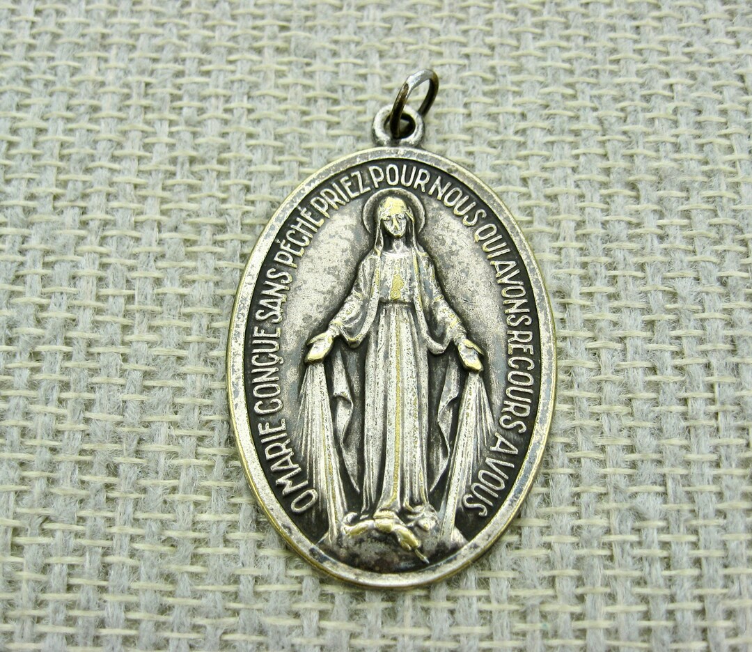 Miraculous Mary Medal - Etsy