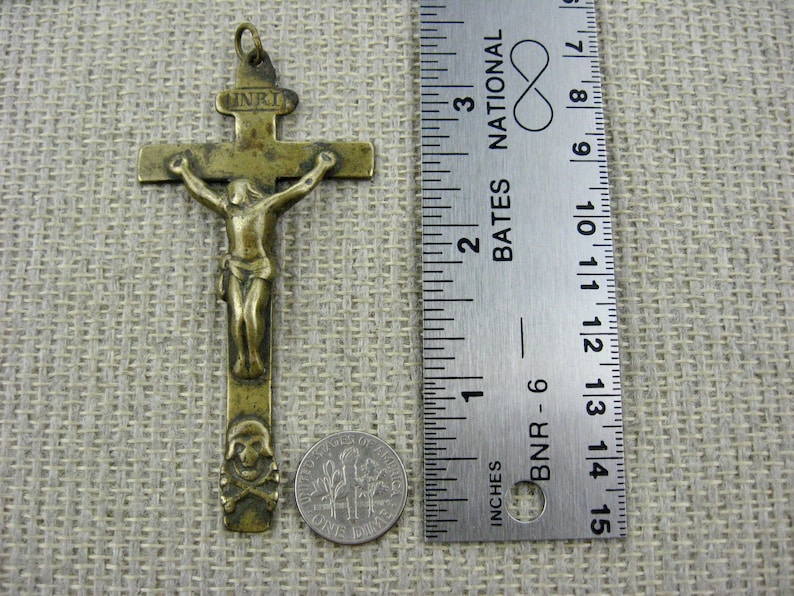 Souvenir De Mission Crucifix With Memento Mori - Etsy