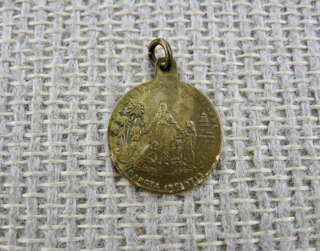 Sancta Infantia and Blessed Virgin Mary Medal - Etsy