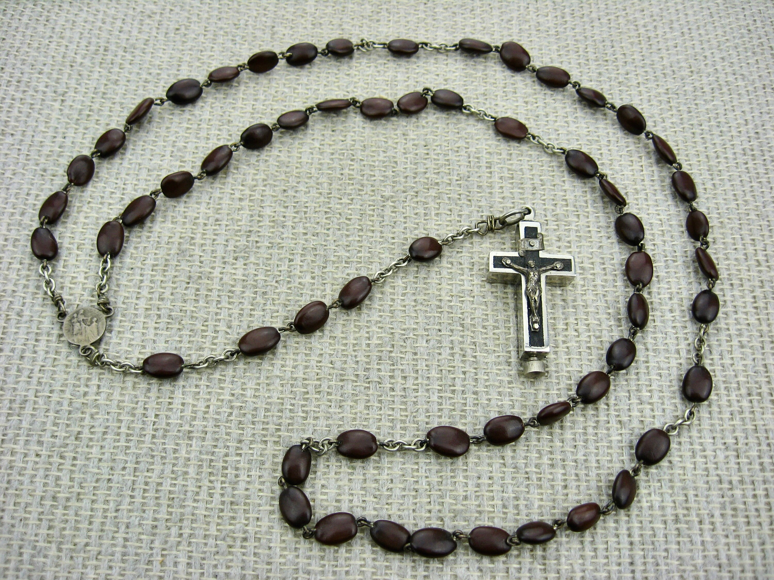 Spina Christi Seed Rosary With Reliquary Crucifix - Etsy