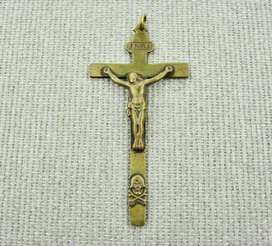 Crucifix With Memento Mori - Etsy