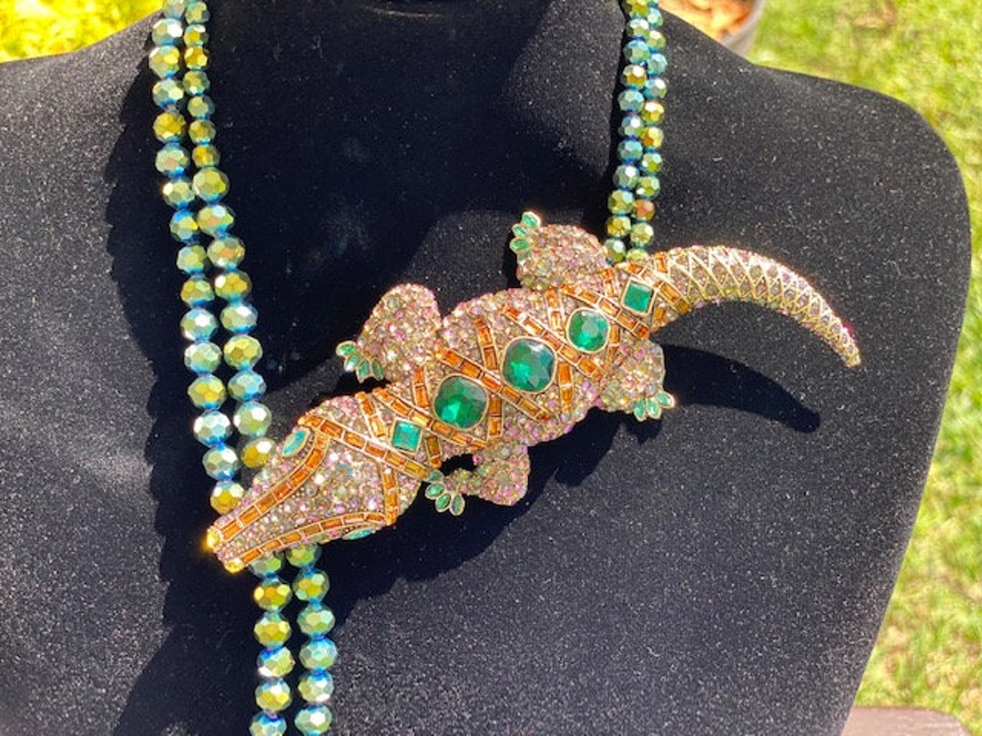 NEW Heidi Daus Ali-gorgeous Beaded Crystal Drop Necklace - Etsy