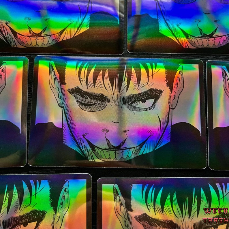 LIMITED Holographic Guts Manga Sticker Berserk - Etsy