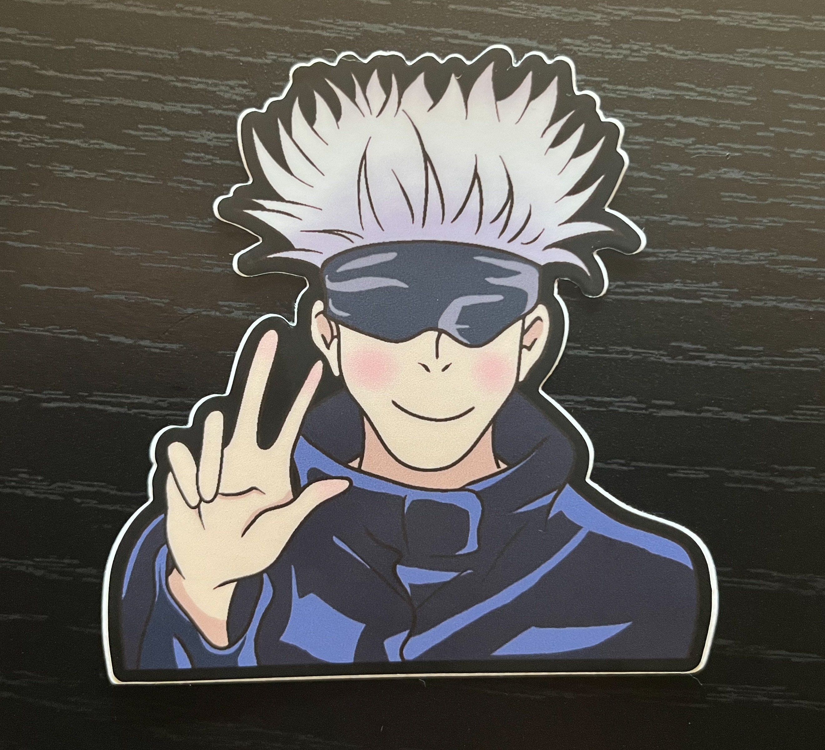 Gojo Vinyl Peeker Sticker - Etsy