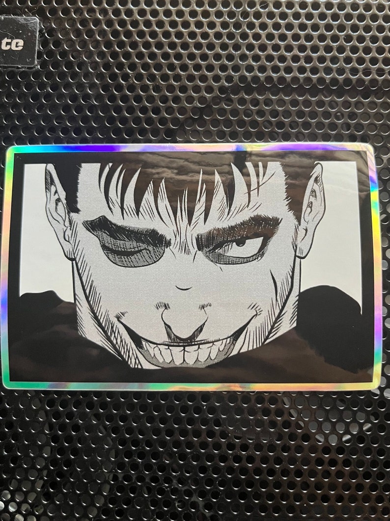 Holographic Guts Sticker Manga Panel Berserk Guts Manga Sticker - Etsy