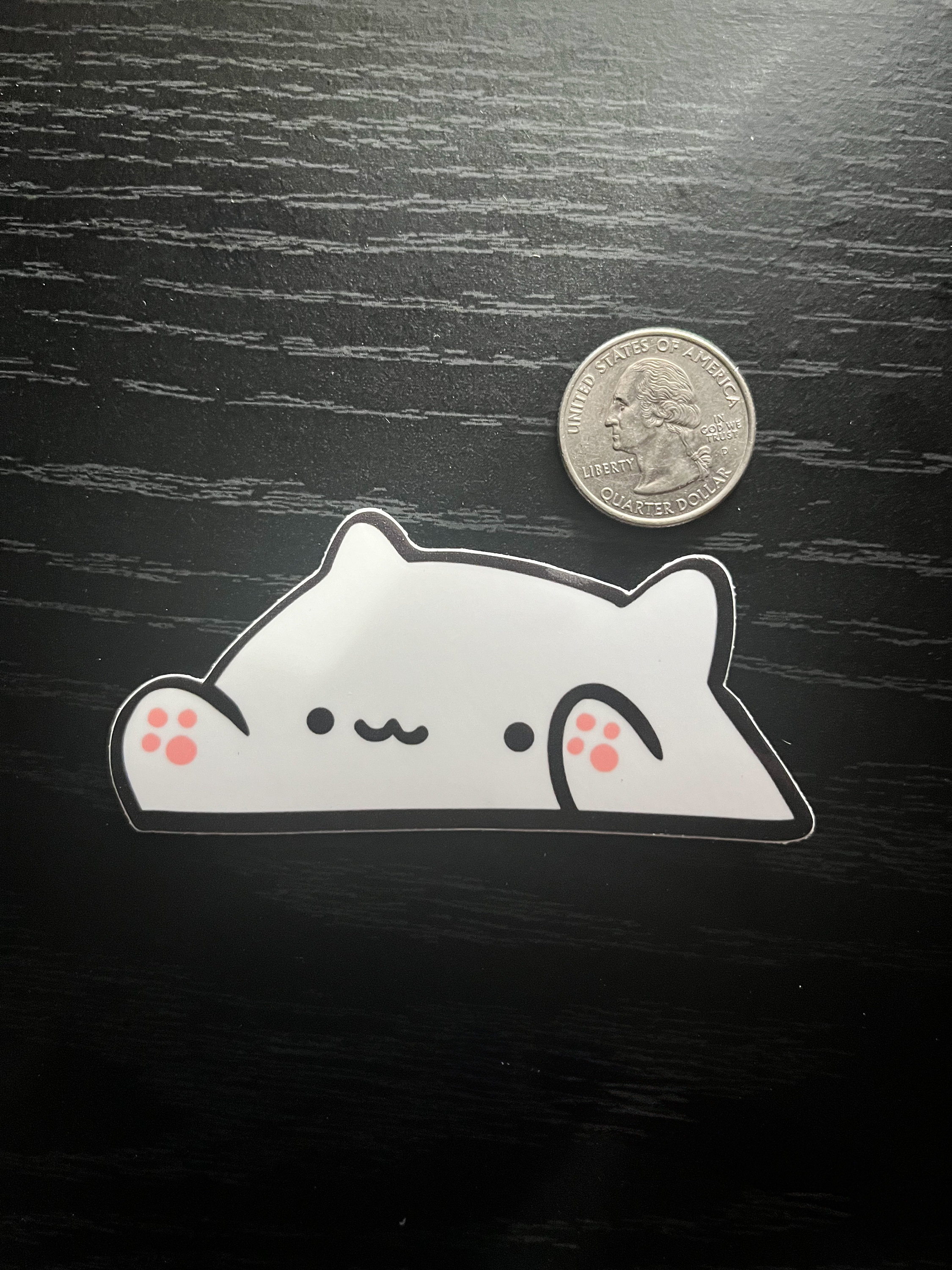 Bongo Cat Vinyl Sticker - Etsy
