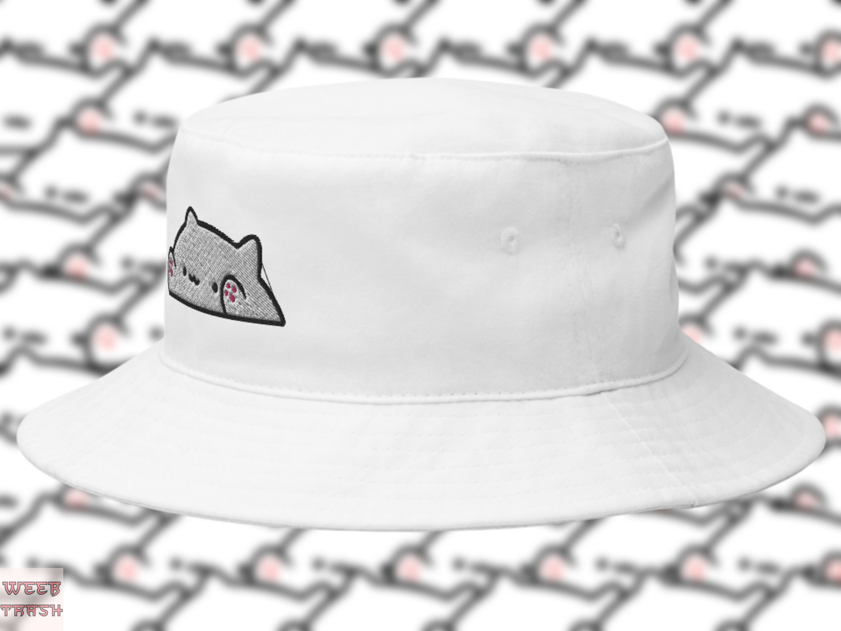 Bongo Cat Bucket Hat Meme Cat Bucket Hat Meme Bucket Hat - Etsy