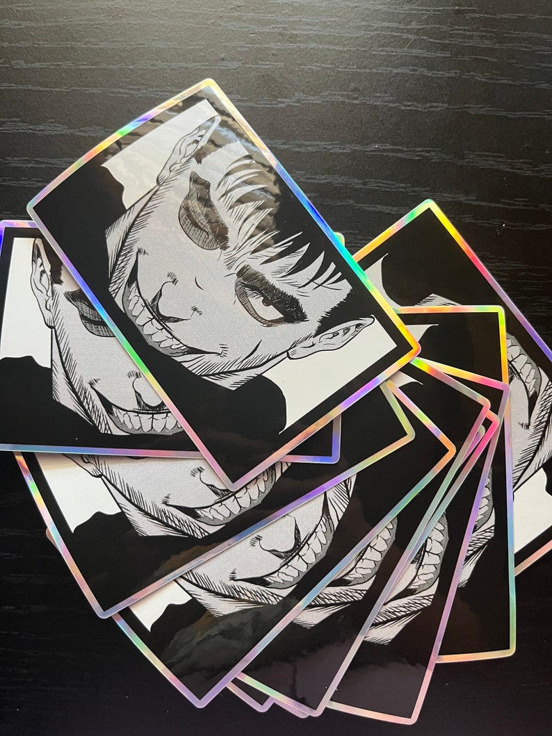Holographic Guts Sticker Manga Panel Berserk Guts Manga Sticker - Etsy