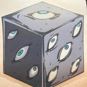 Gojo Prison Cube Decal W/ Holographic Eyes - Etsy