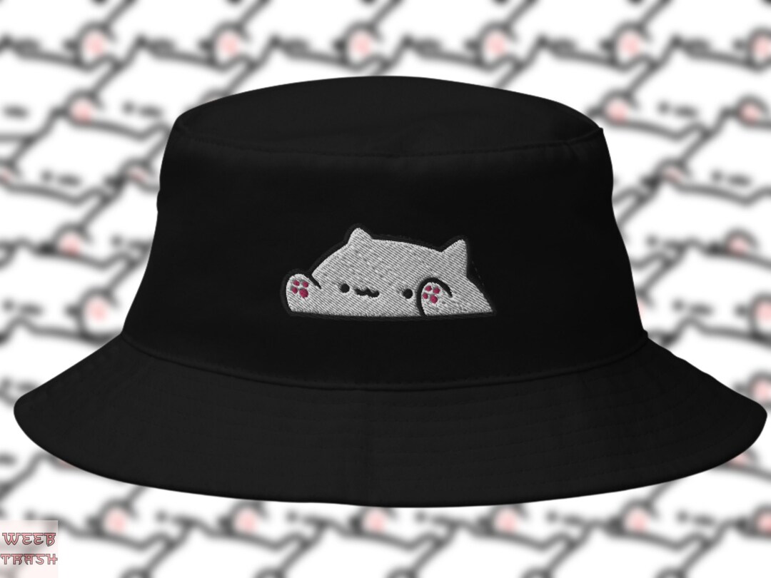 Bongo Cat Bucket Hat | Meme Cat Bucket Hat | Meme Bucket Hat | Cat ...