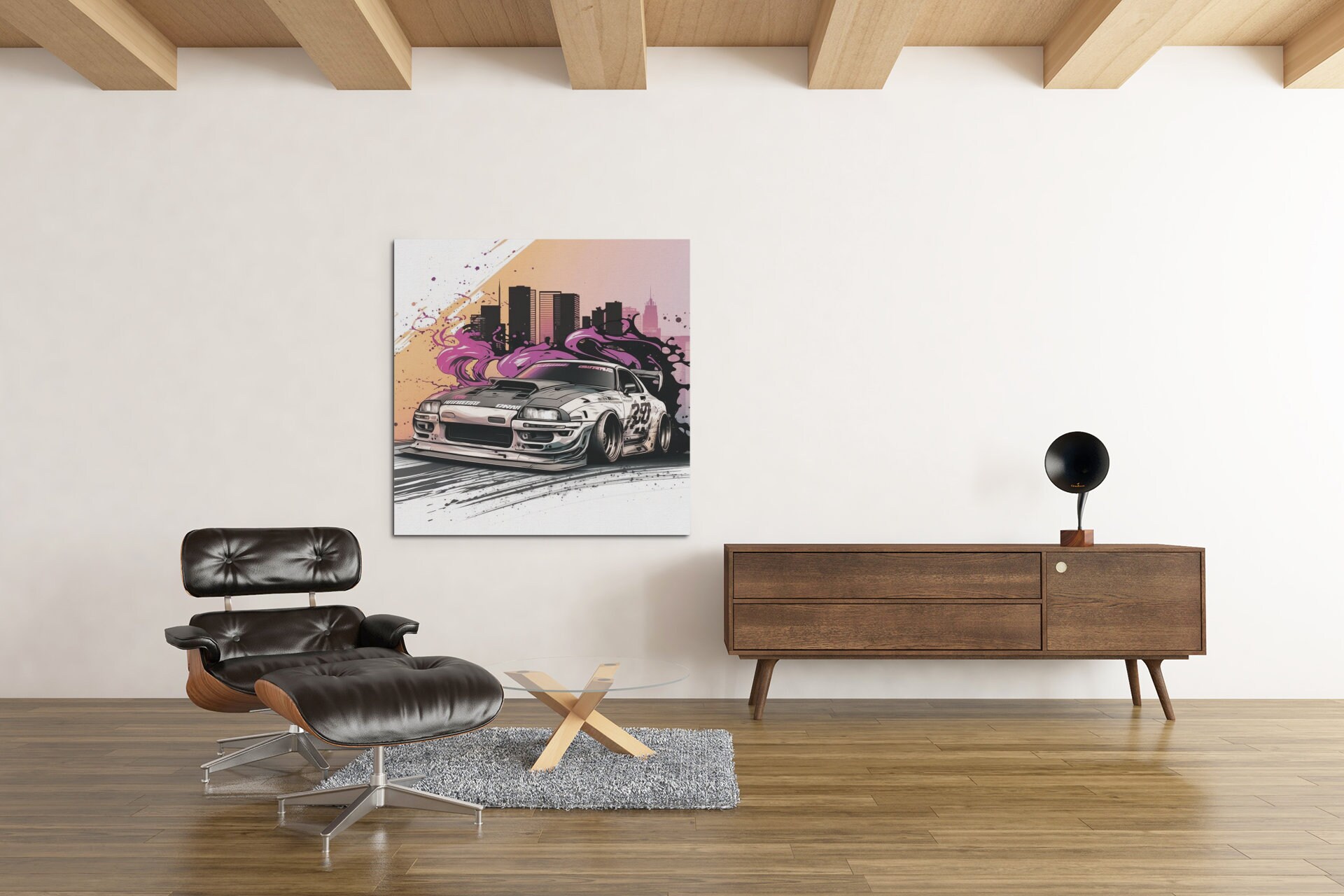 Supra Tuner Car Portraits Digital Art Illustration Prints Card Book ...