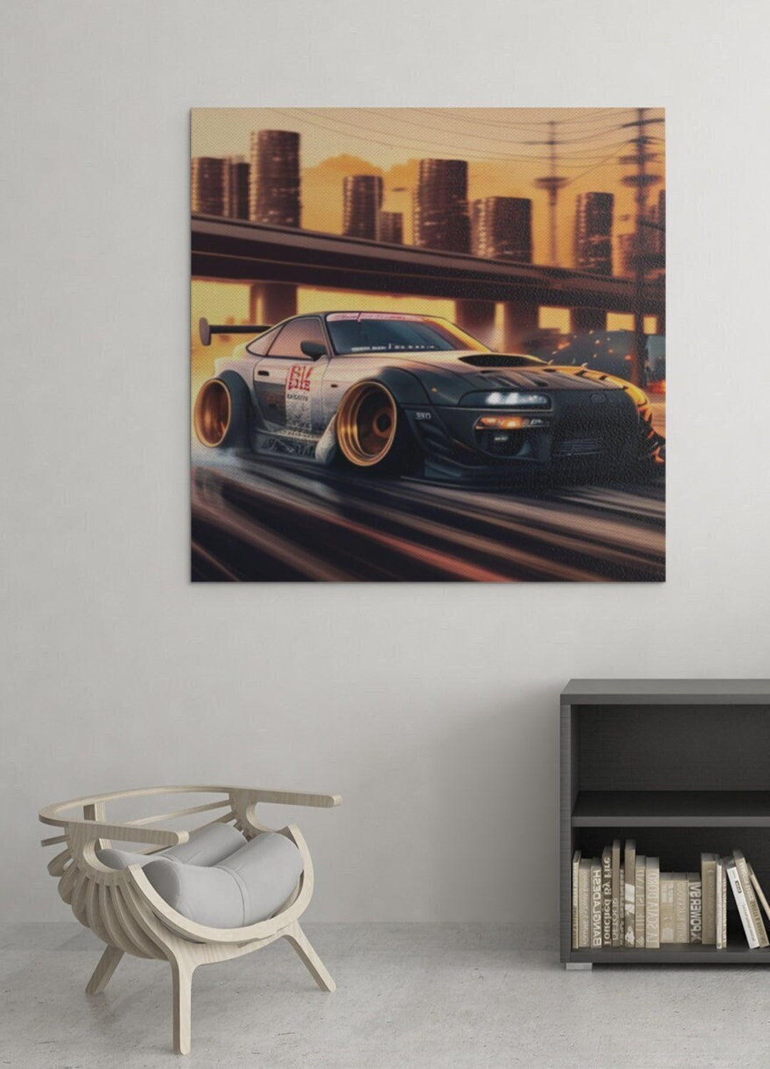 Supra Tuner Car Portrait Digital Art Illustration Card Craft Cover ...