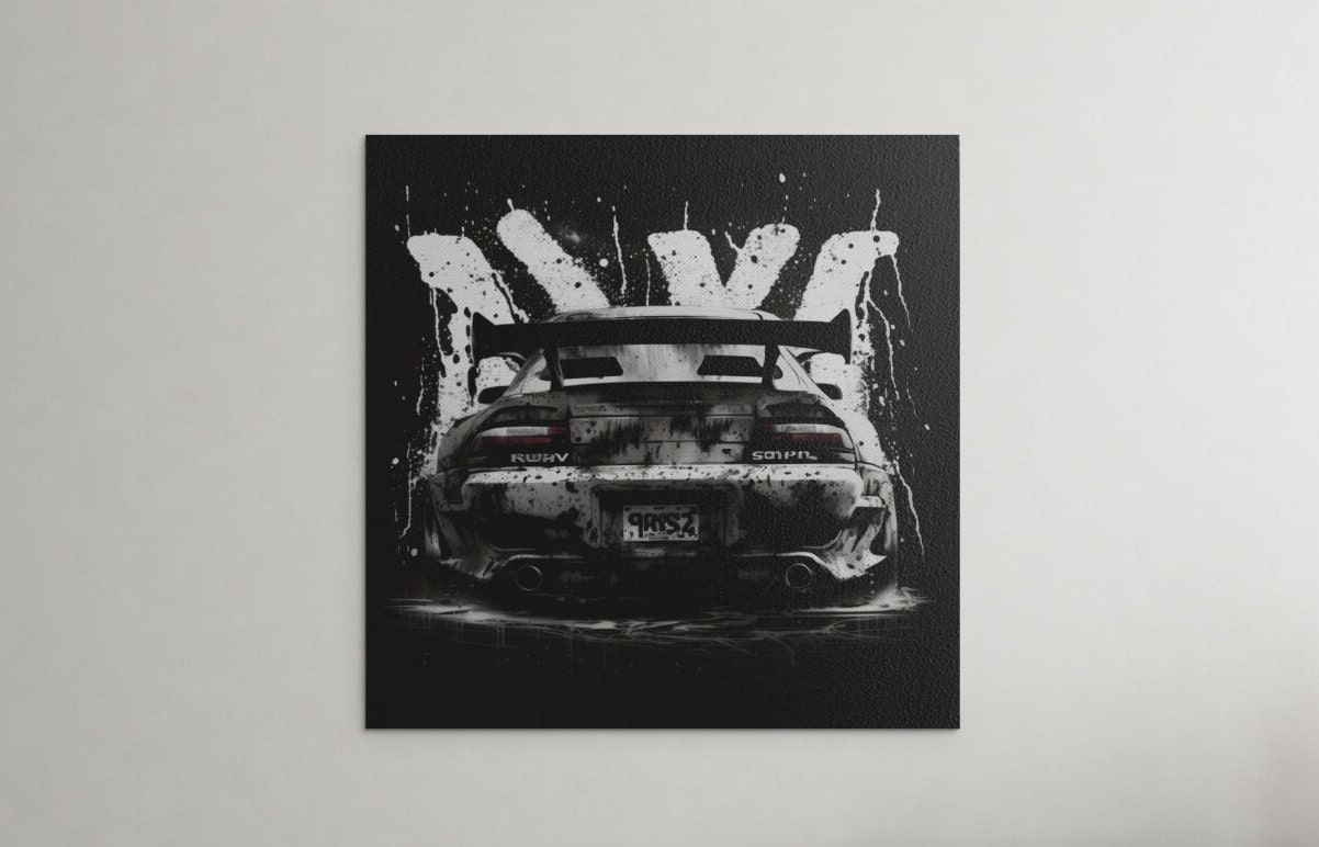 Toyota Supra Mk5 Portraits Digital Art Illustration Print Cover Artwork ...