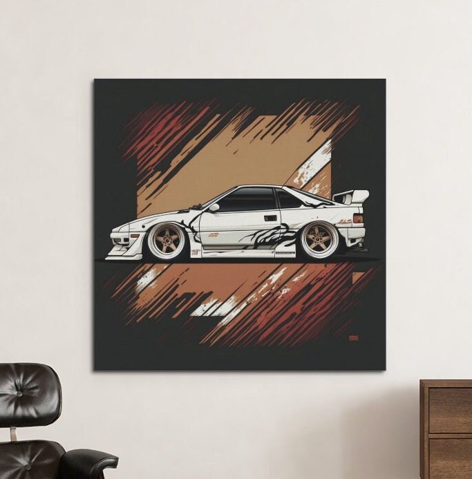 JDM Toyota MR2 PNG Printable Wall Art: High-quality Digital File for ...