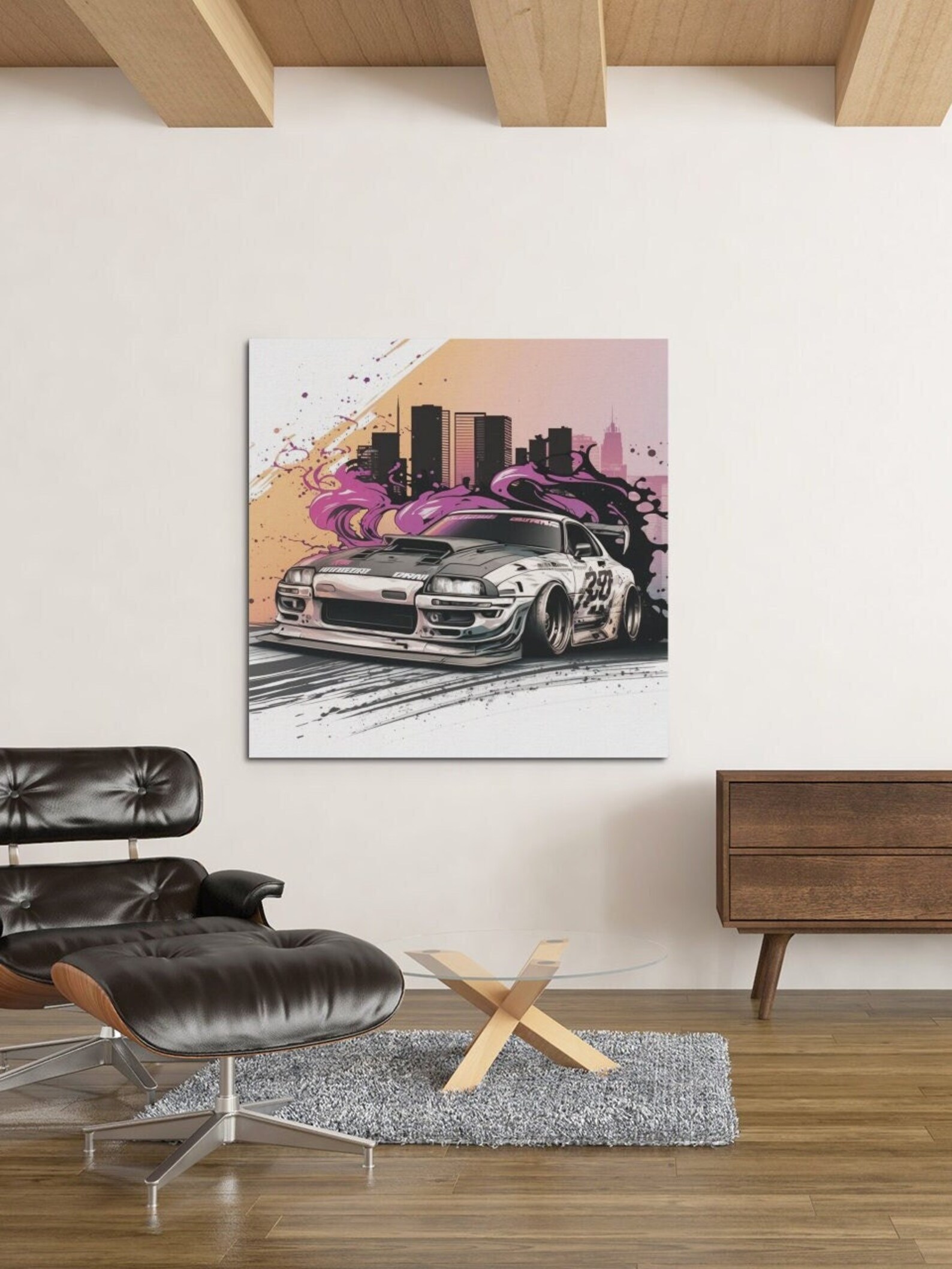 Supra Tuner Car Portraits Digital Art Illustration Prints Card Book ...