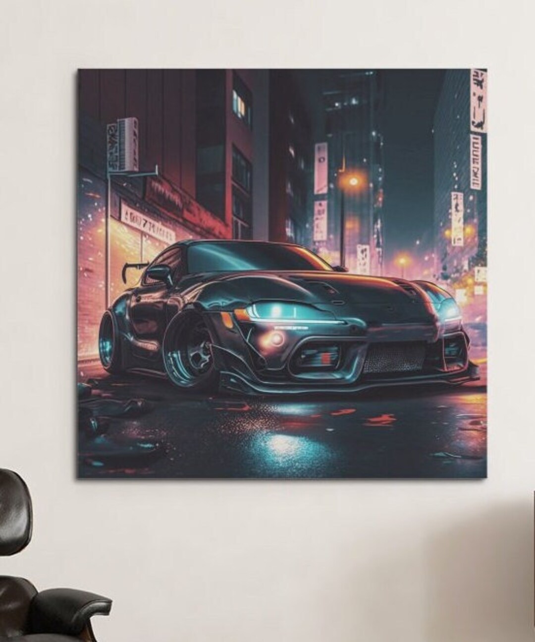 Supra Tuner Car Portraits Digital Art Illustration Prints Card Book ...