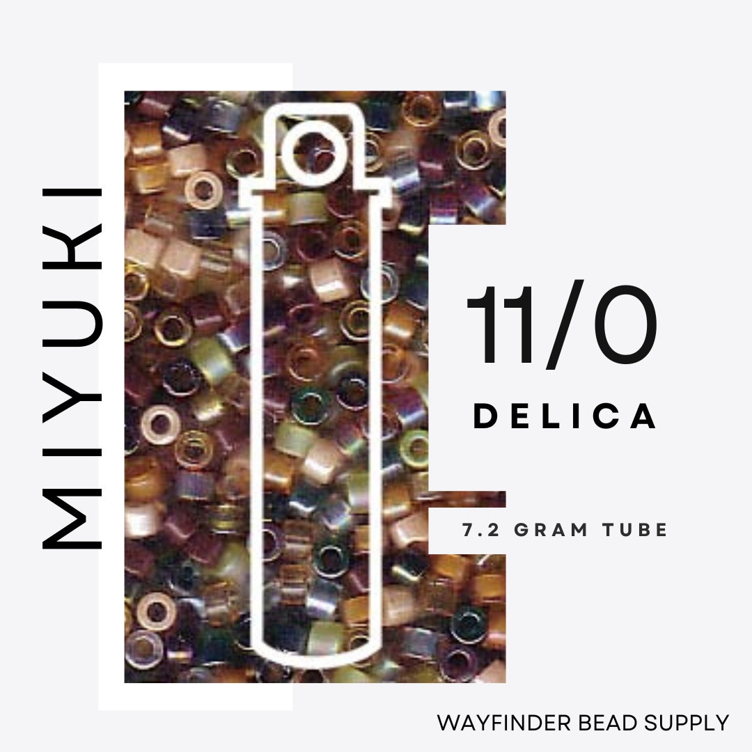 EARTH TONE MIX Delica 11/0 | 7.2 Gram Tube Approx. | Miyuki 11/0 ...