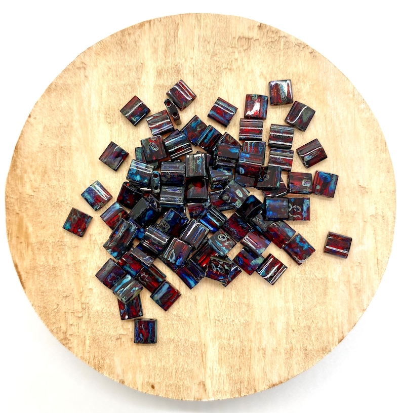 GARNET COLOR PICASSO Transparent Miyuki Tila Beads 4504 - Etsy