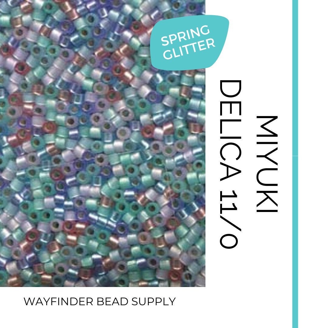 SPRING GLITTER Delica Mix | 11/0 Delica | Miyuki 11-0 Delica Beads ...