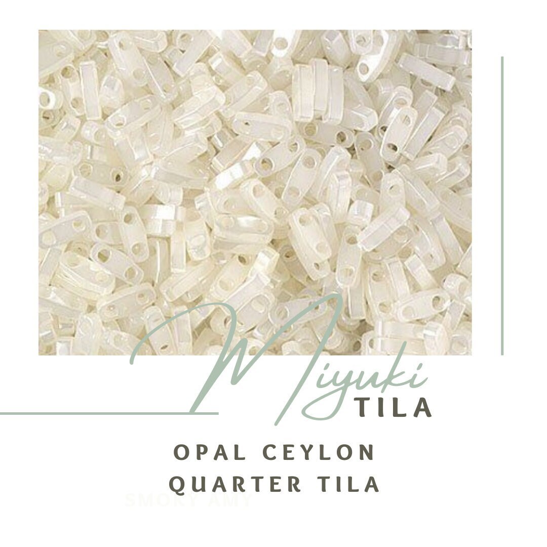 OPAL CEYLON Quarter Tila Beads | Miyuki Tila Beads | 512 | Jewelry ...