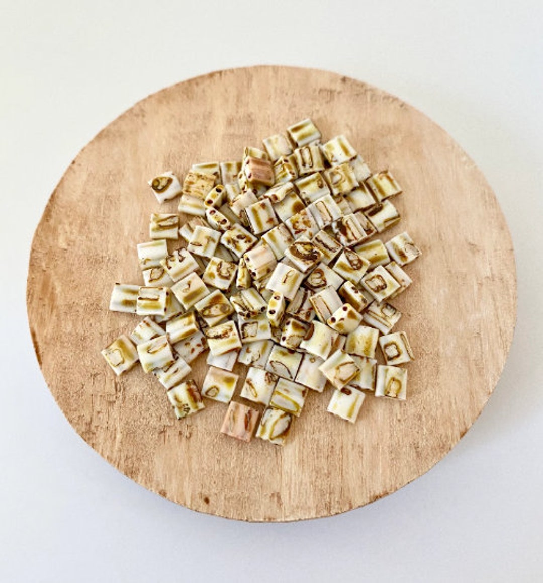PICASSO CREAM | Miyuki Tila Beads | Opaque | 4512 | Whole Tila, Half ...