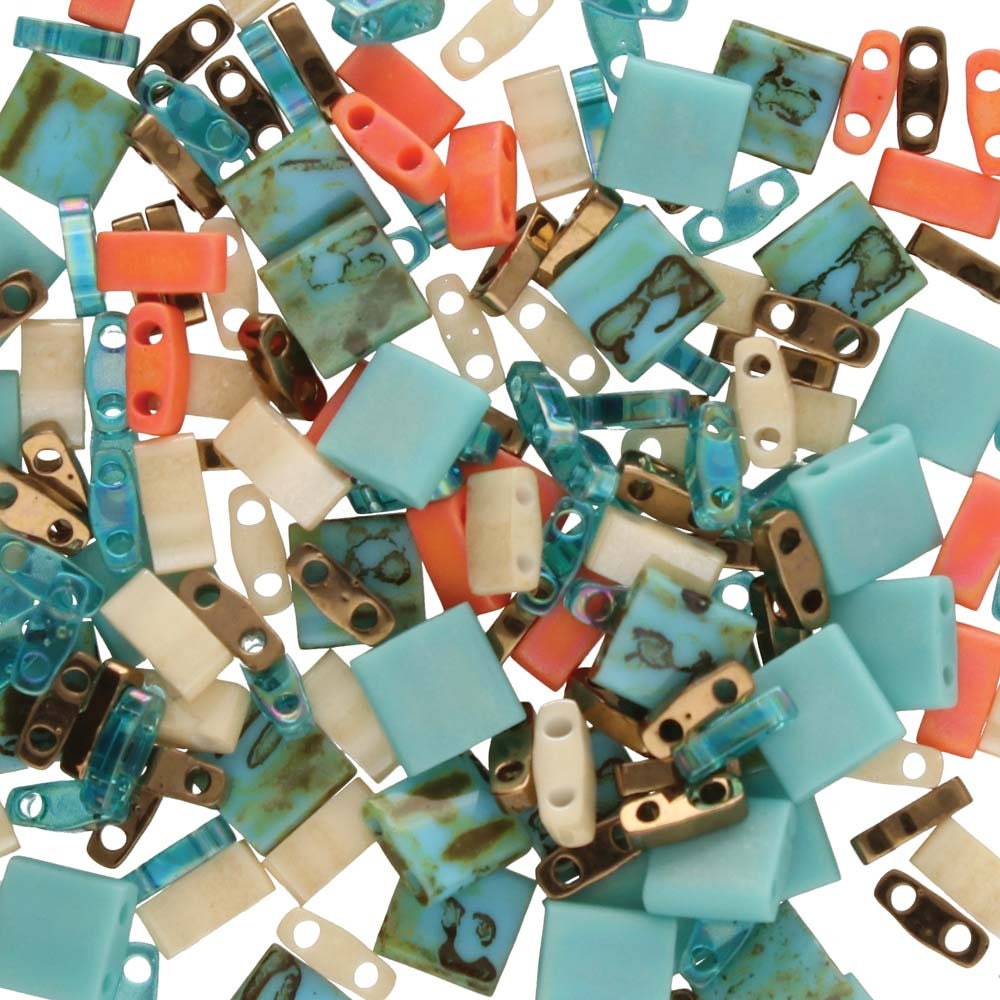 TURQUOISE DREAMS Miyuki Tila Beads Bracelet Beads Seed - Etsy