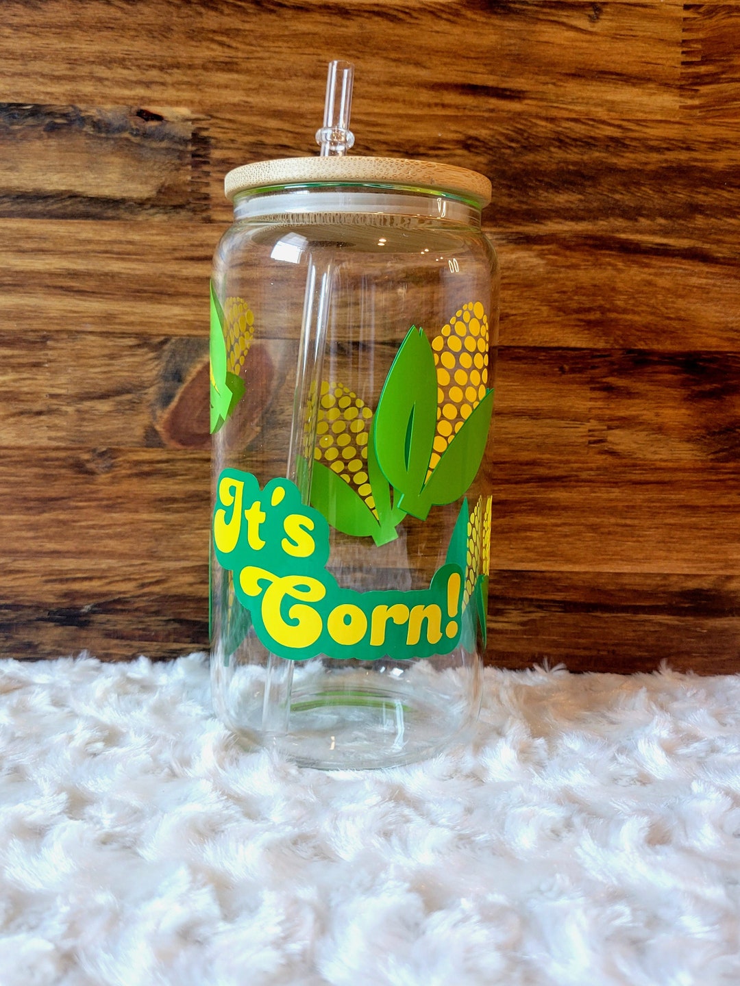 It's Corn Glass Can, I Just Love Corn Beer Can Glass, Trendy Corn ...