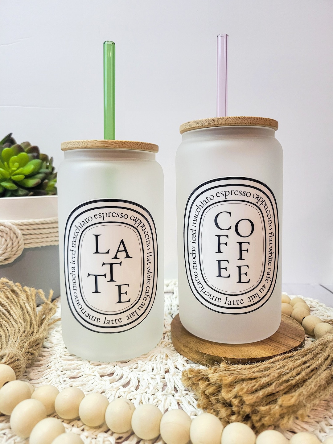 Coffee Glass, Diptyque Coffee Cup, Frosted Beer Can Glass With Lid ...