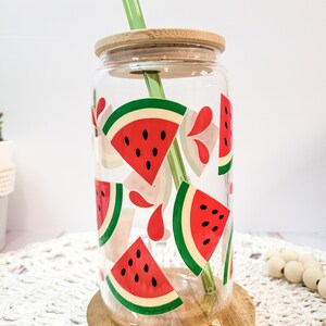 Watermelon Glass Can, Summer Fruit Glass, Melon Glass Can Cup, Sweet ...