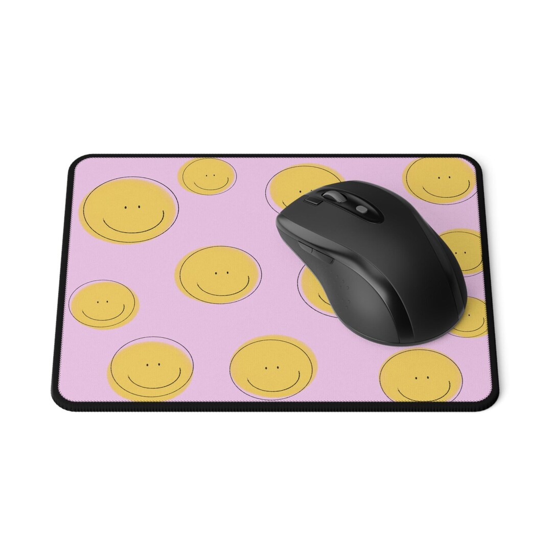 Smiley Face Mouse Pad: Non-slip Gamer Desk Accessory - Etsy