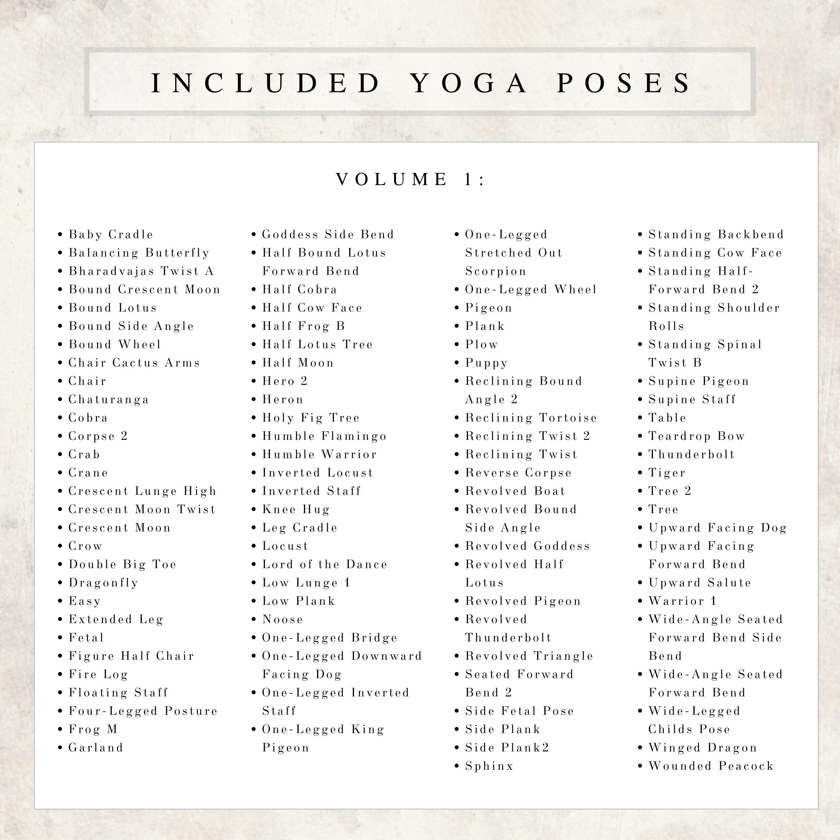 Yoga Pose Stick Figures Bundle | Yoga Teacher Class Plans | Yoga ...