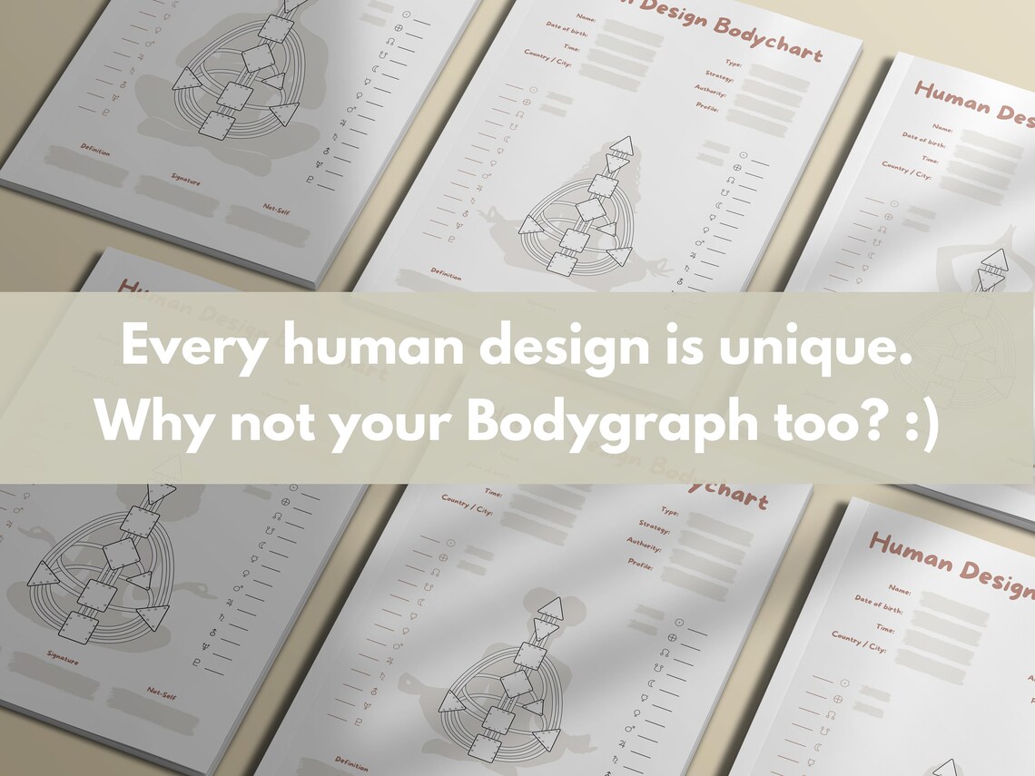 Human Design Bodygraph Sitting Edition Human Design Chart - Etsy