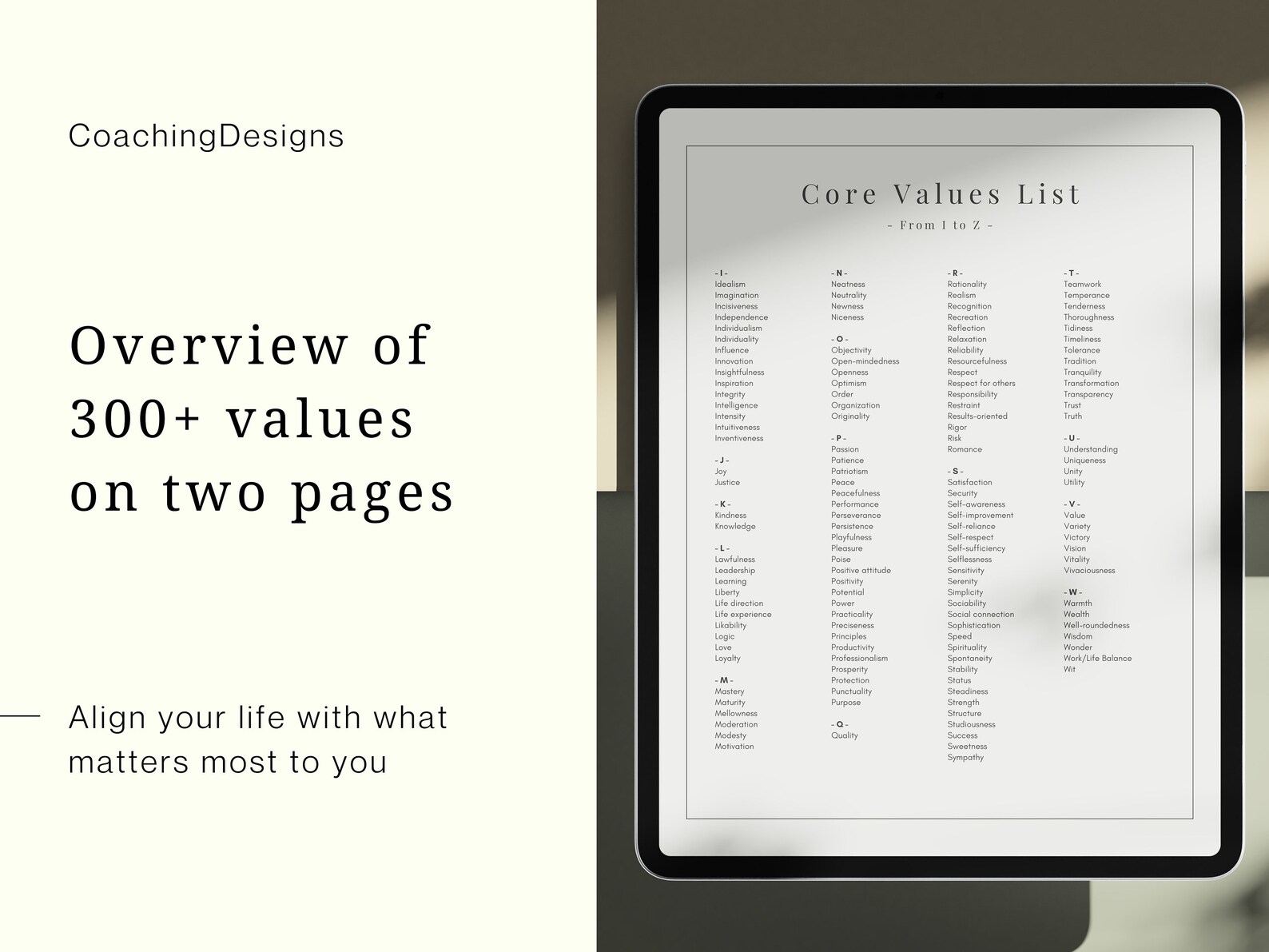 Core Values List | Core Values for Kids | Identifying Core Values ...