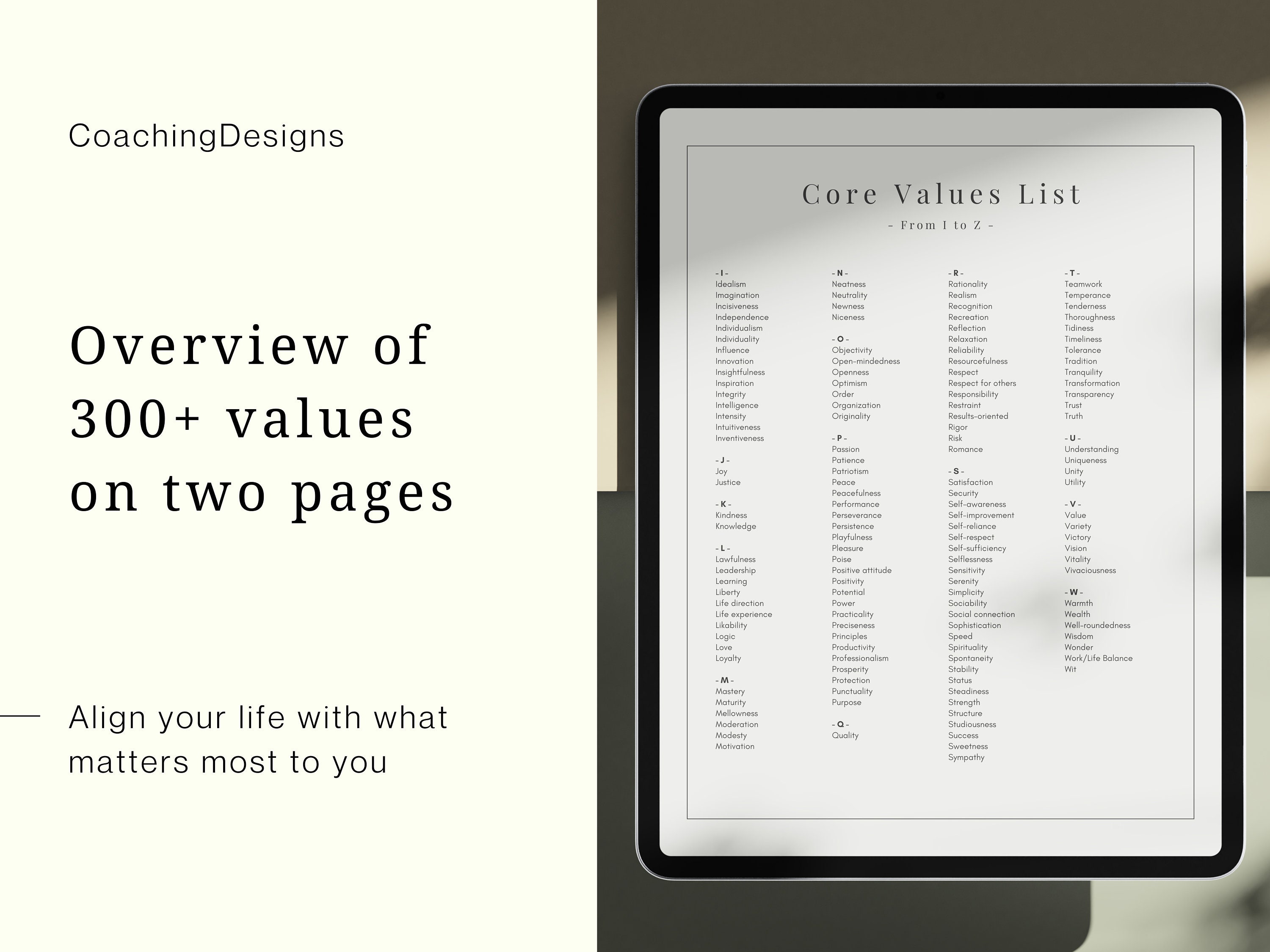 Core Values List | Core Values for Kids | Identifying Core Values ...
