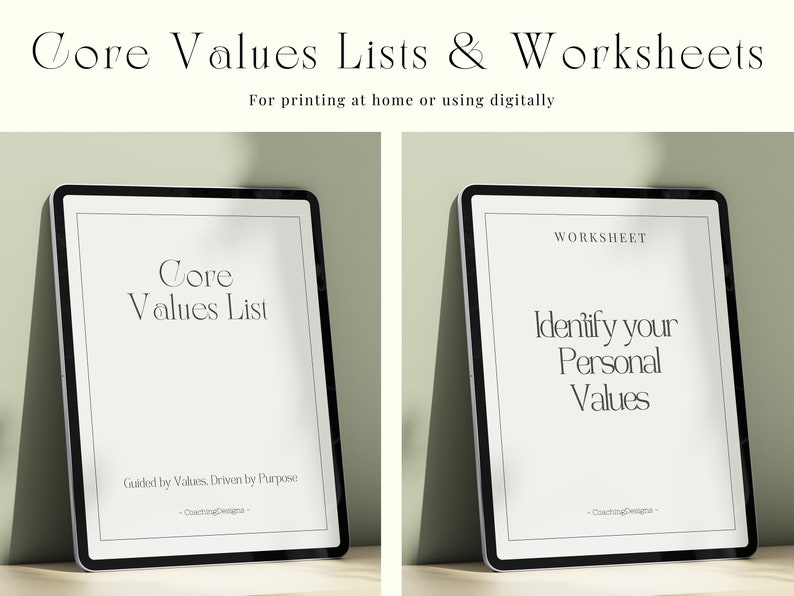 Core Values List Core Values for Kids Identifying Core - Etsy UK