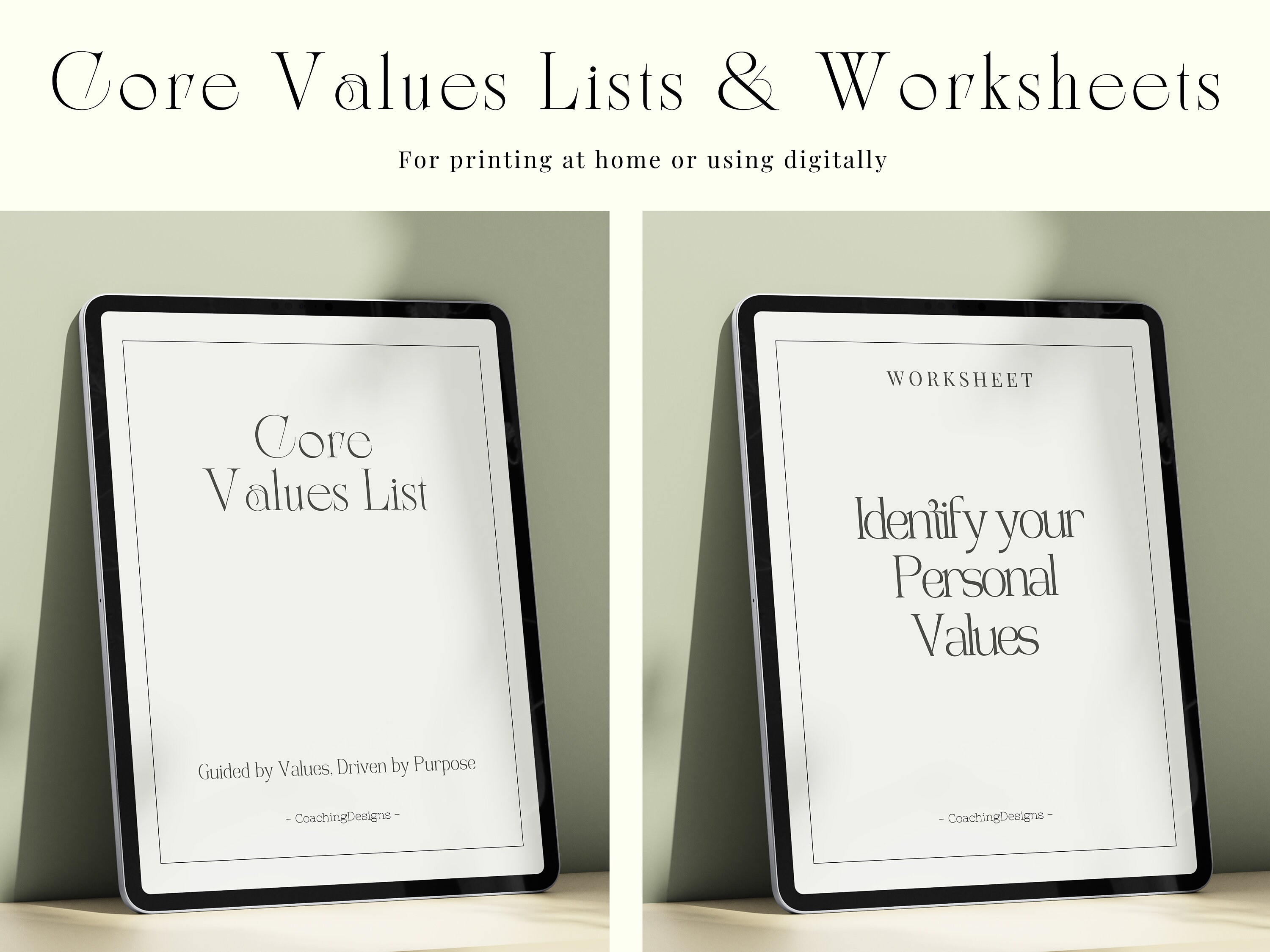 Core Values List Core Values for Kids Identifying Core - Etsy UK