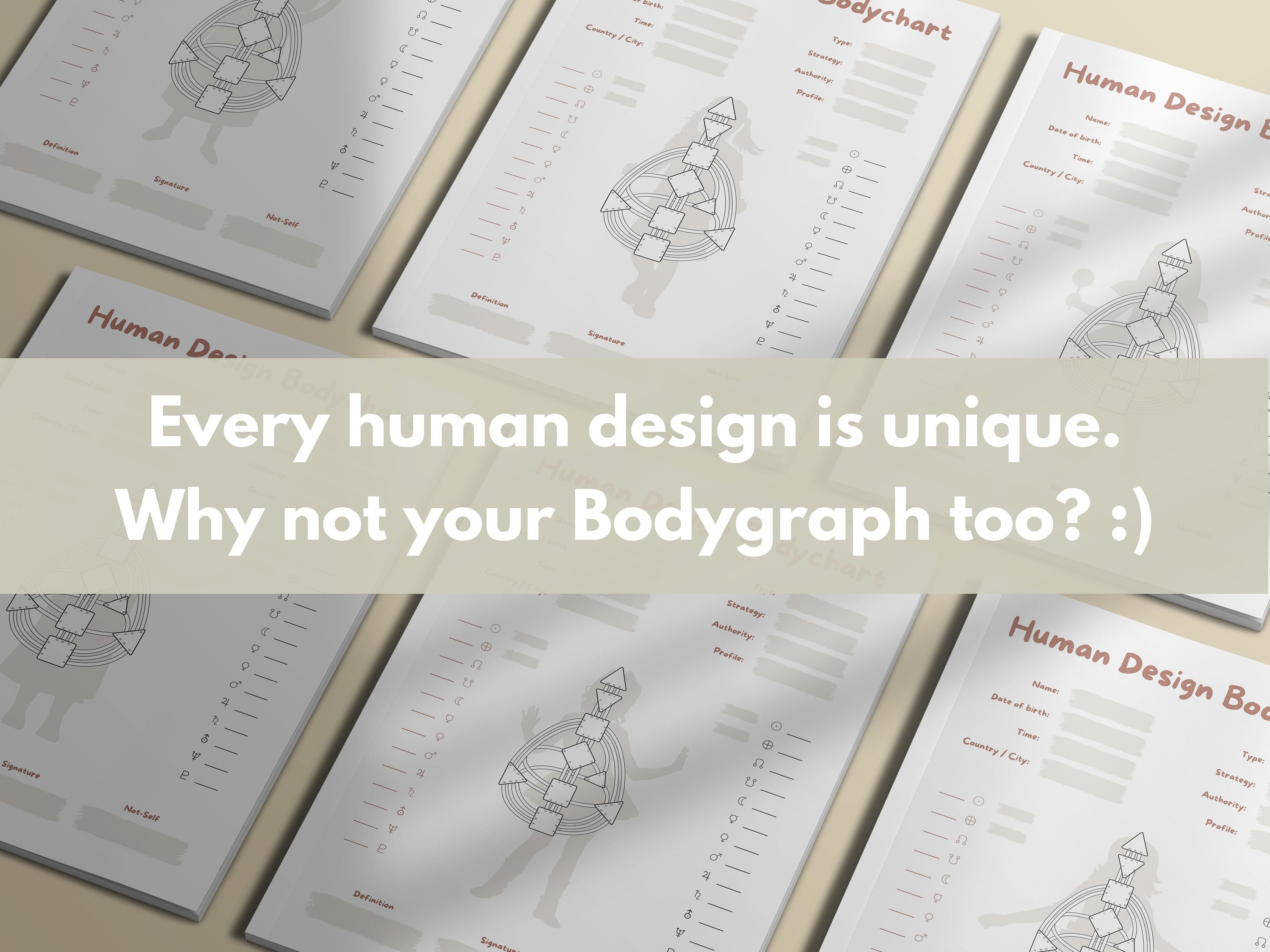 Human Design Bodygraph Girls Edition Human Design Chart PDF Human ...